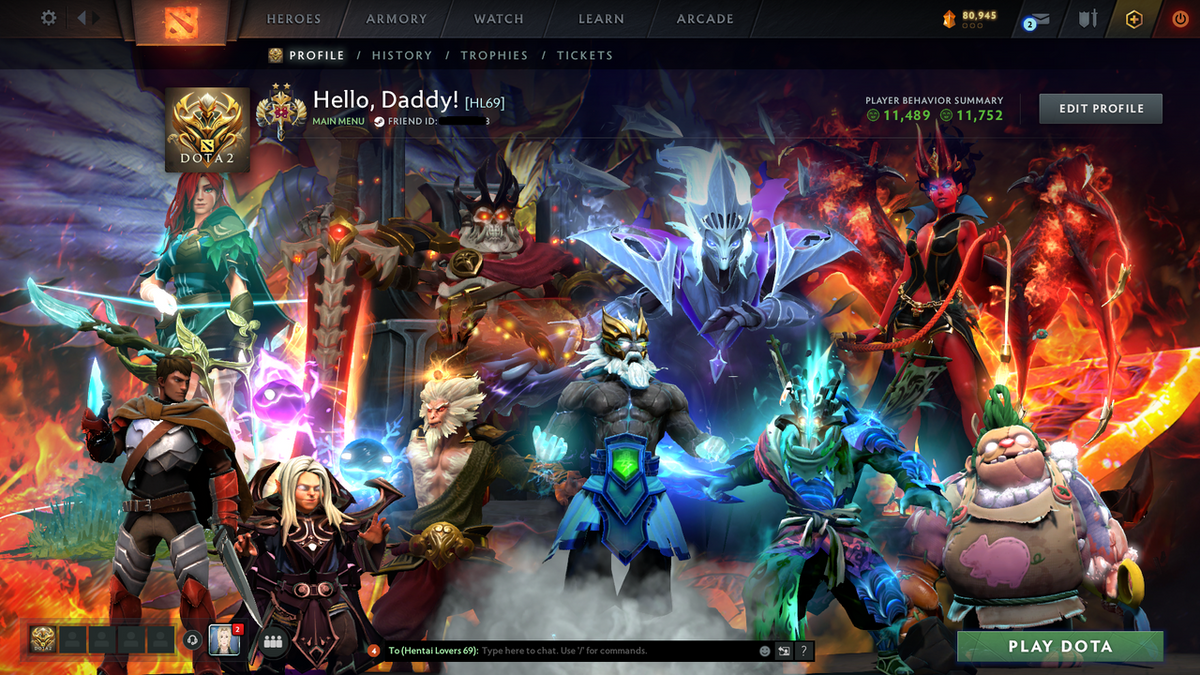 Legend II | MMR: 3084 - Behavior: 11752 | Battlepass: TI10, Nemestice ...