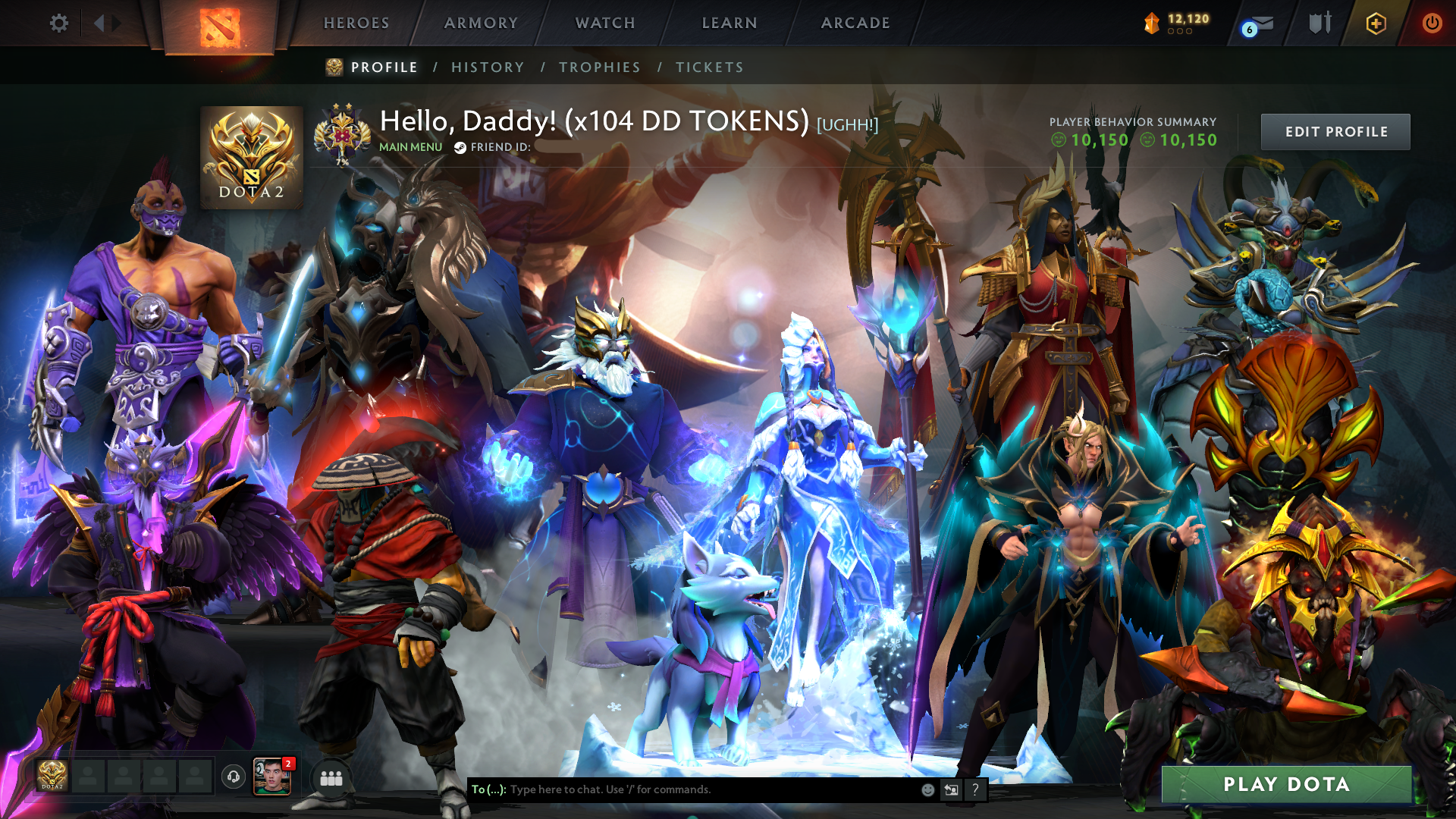 Legend II | MMR: 3246 | Behavior Score: 10150 | x104 MMR DD TOKENS | 2 ...
